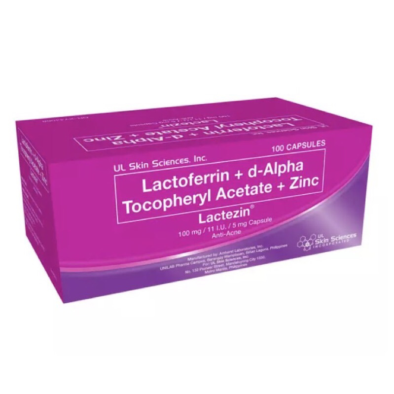 Lactezin Anti Acne 1 box 100capsules 100mg | Shopee Philippines
