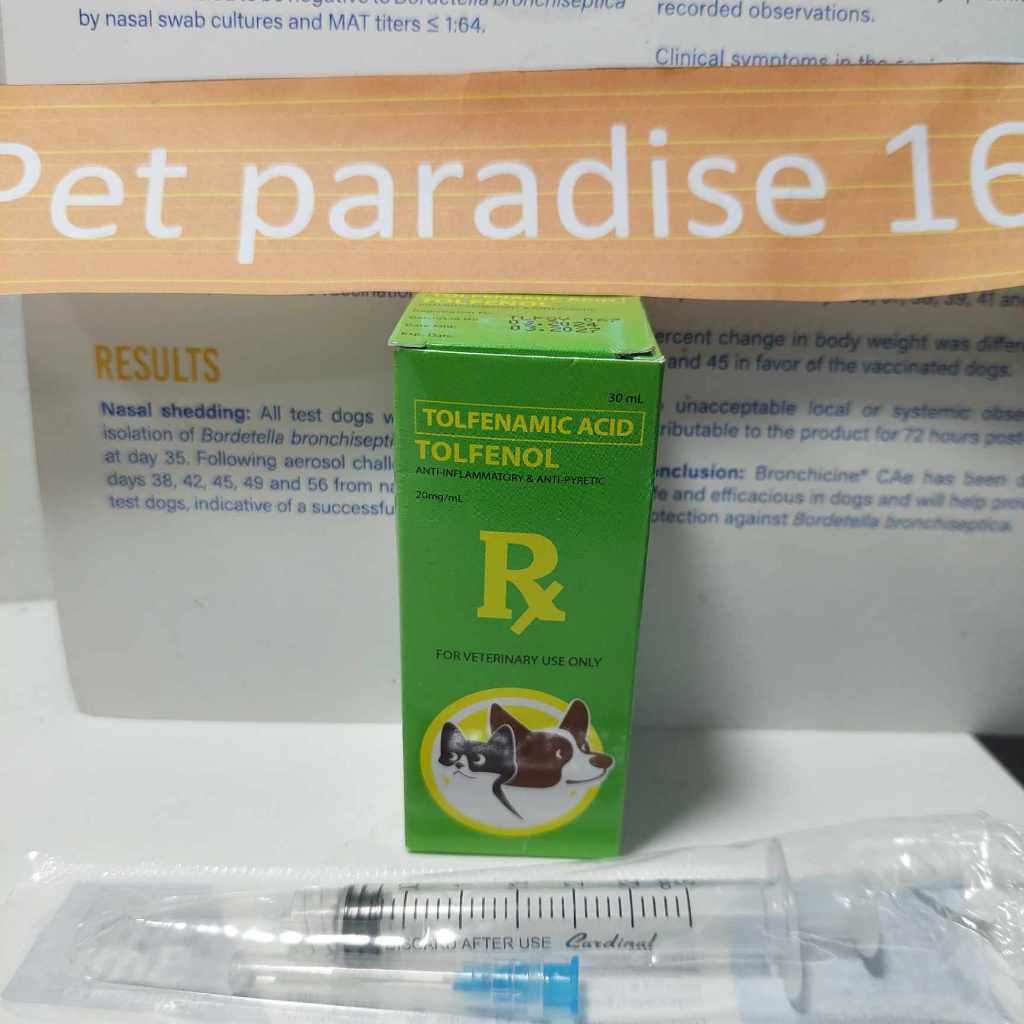 Tolfenol (Tolfenamic Acid) Anti-inflammatory and Anti-pyretic for Dogs ...