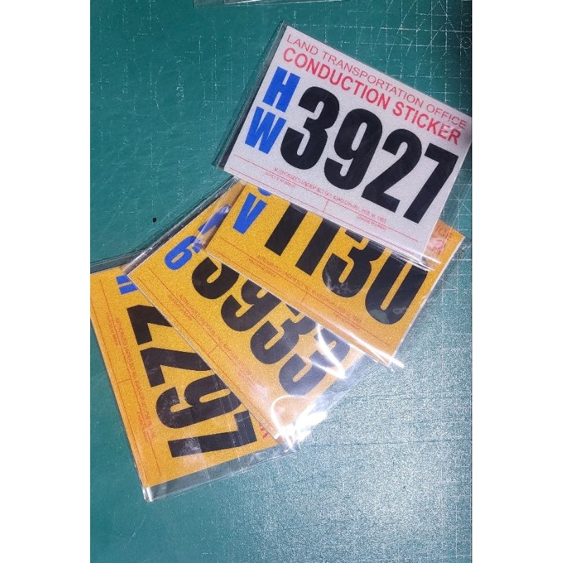 CONDUCTION STICKER (2PCS) 3M REFLECTORIZED | Shopee Philippines