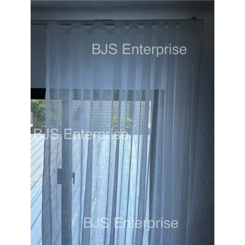 SFOLD SHEER LINEN - Wave Fold Curtain - price per piece (7FT to 10FT ...