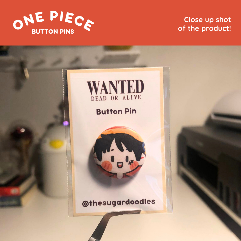 25mm One Piece Button Pin | Shopee Philippines