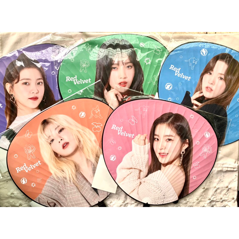 Sealed Official Red Velvet RV Red Mare Image Pickets / Fans | Shopee ...