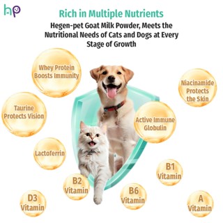 Hegen Pet Goats Milk Powder For Nutrition Supplement Appetite Booster ...