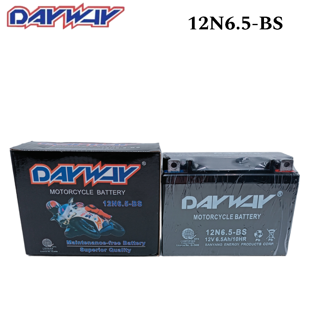 ORIGINAL MOTORCYCLE DAYWAY BATTERY 2.5/3L/4L/5L/6.5L/7L | Shopee Philippines