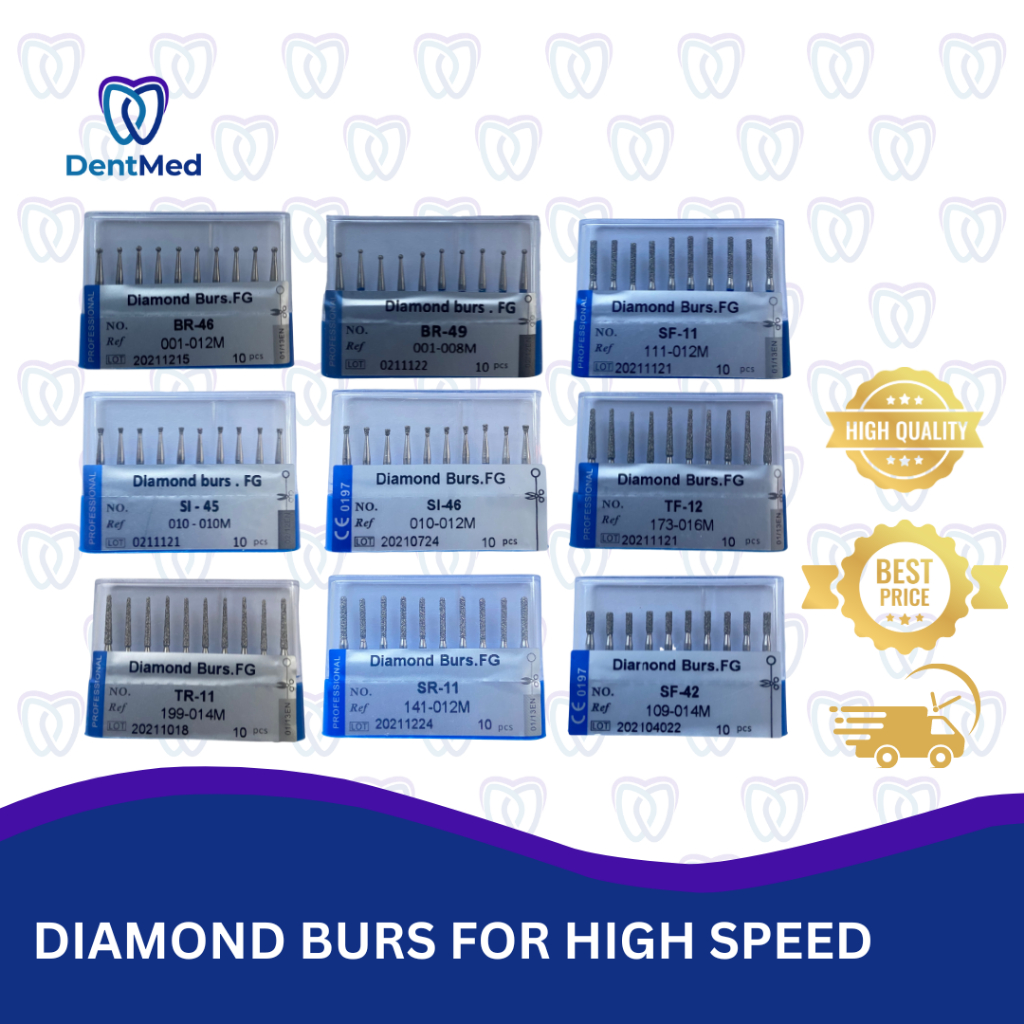 High Speed Diamond Burs/ Resto/ Prostho | Shopee Philippines