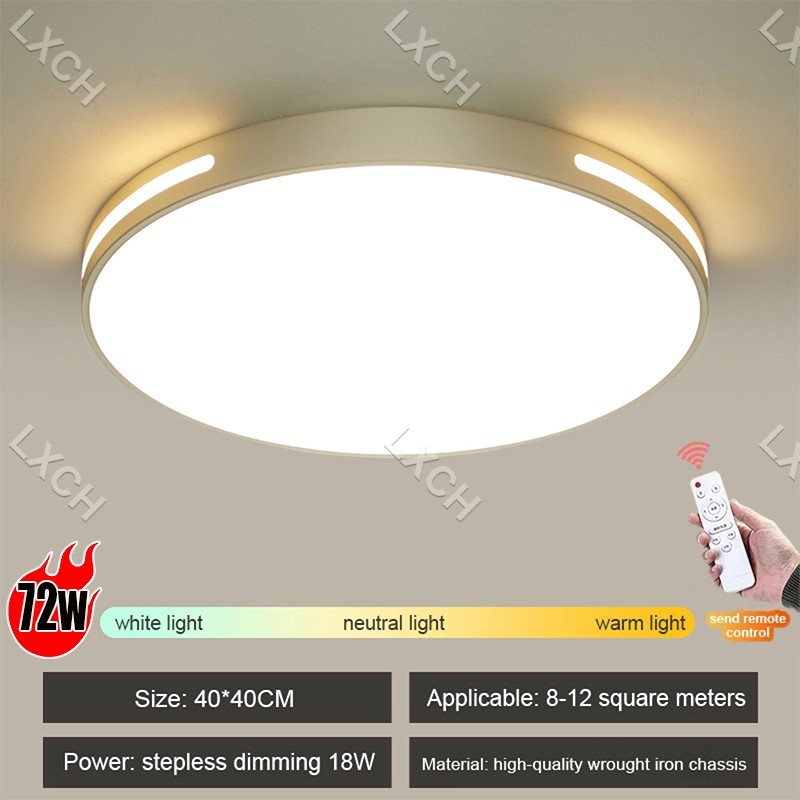 3 Color Ceiling Light 72W 36W Ceiling Lamp for Living Room Light For ...