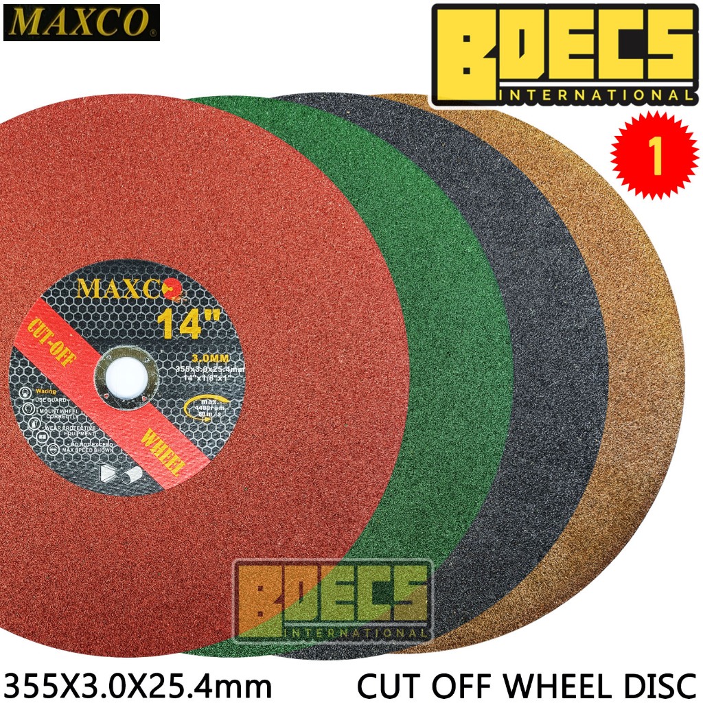Maxco Cut Off Wheel Disc Heavy Duty 14" HD edition for Metal (1pc) I ...