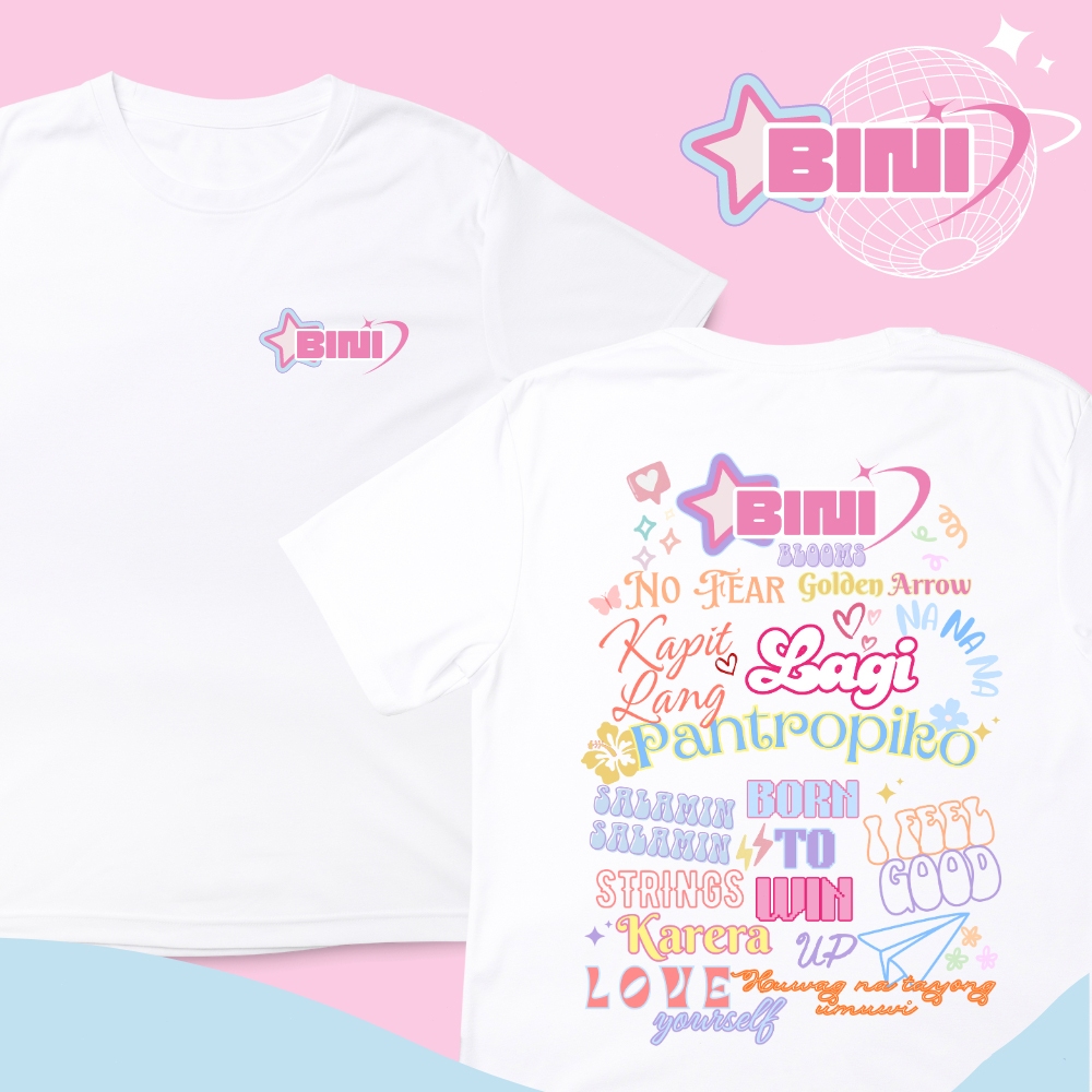 BINI Bloom Shirt - Summer short-sleeved printed trendy graphic shirt T ...