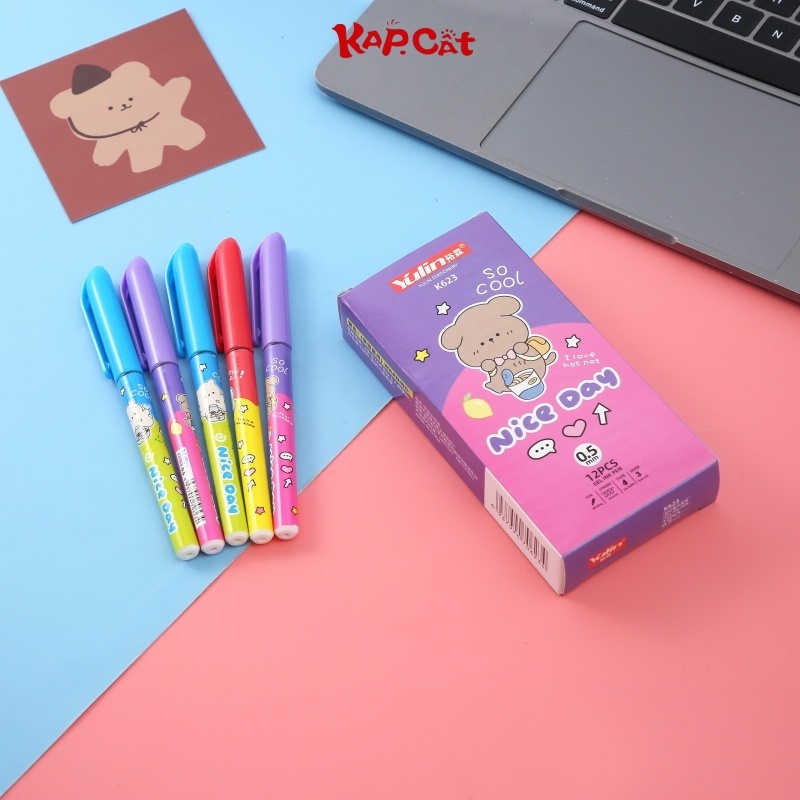 KAP.CAT YULIN K623 GEL PEN 12PCS SCHOOL SUPPLIES/GIVEAWAYS | Shopee ...
