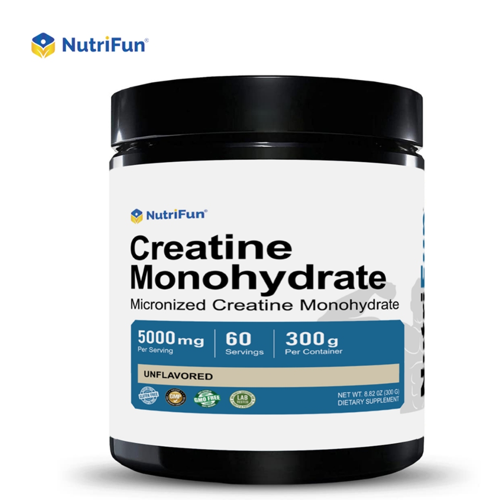 Creatine Monohydrate 100% Pure 300 Grams 60 Servings Micronized Powder ...