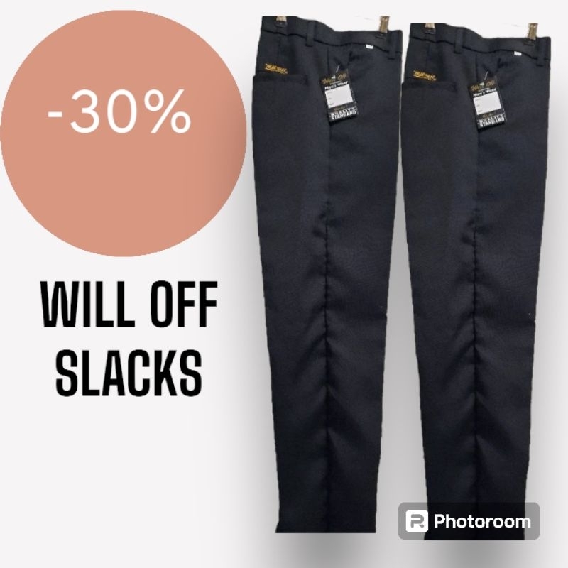 BLACK SLACKS ADULT PANTS WILL OFF BRAND GOOD QUALITY AFORDABLE church ...