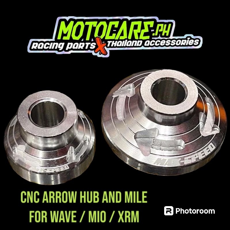 CNC LIGHTEN HUB AND MILE FOR MIO / WAVE / XRM (ARROW DESIGN) | Shopee ...