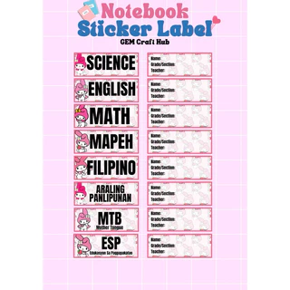 subject sticker for notebook - Best Prices and Online Promos - Jun 2025 ...