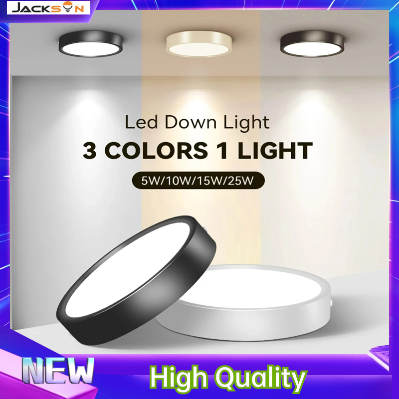 Surface Mounted light Led Downlight Ceiling Lights Spotlight Tri Color ...