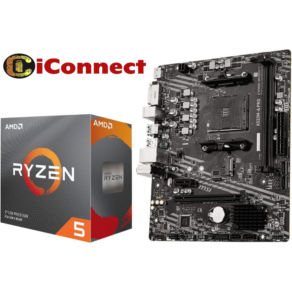 RYZEN 5 4650G X MSI A520M-A PRO MOBO | Shopee Philippines