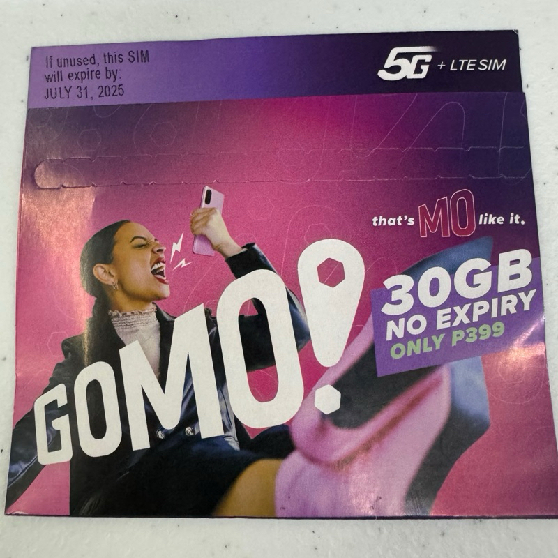 GoMo Sim with 30GB No EXPIRY | Shopee Philippines