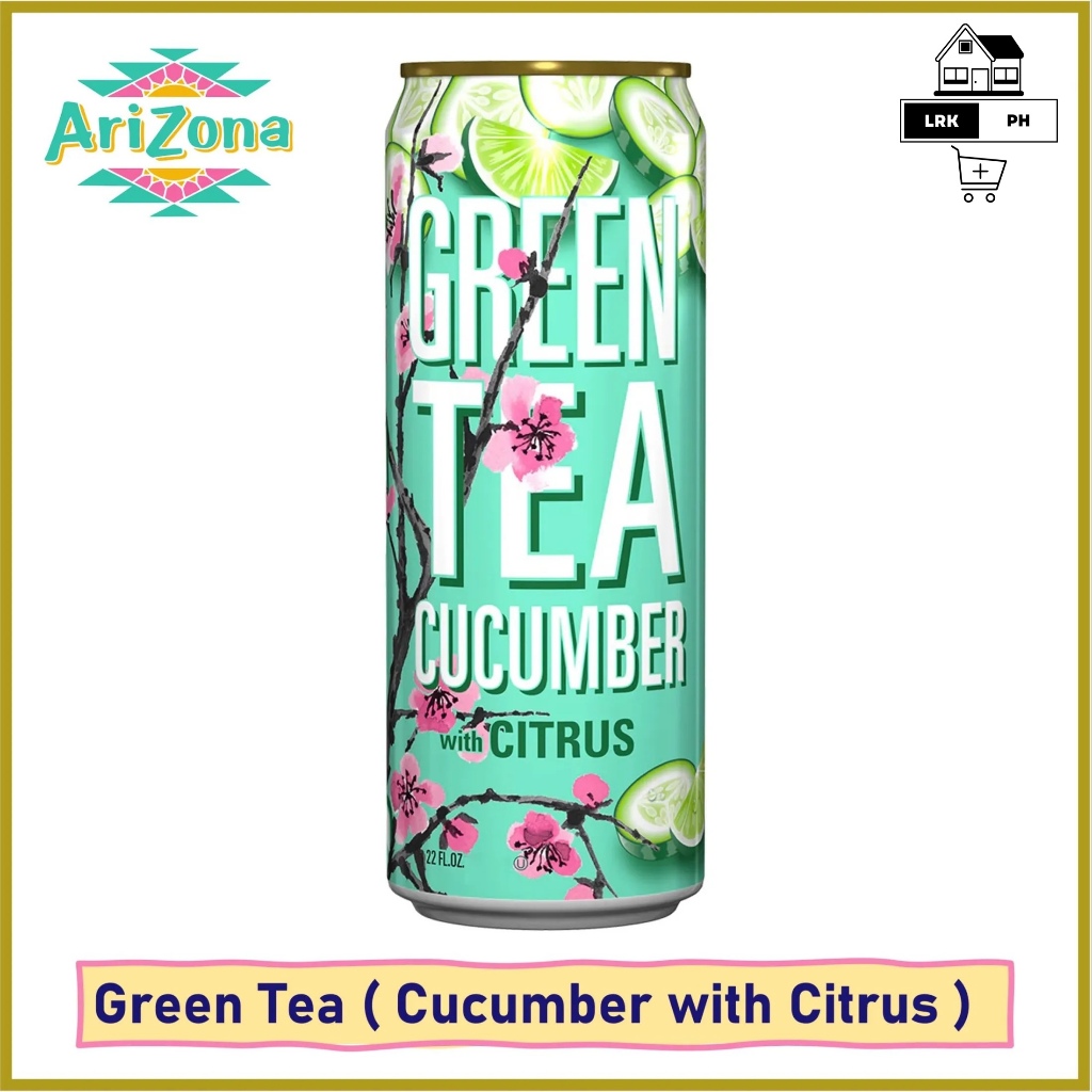 AriZona Green Tea Cucumber with Citrus (Canned Drink) - 680 mL | Shopee ...
