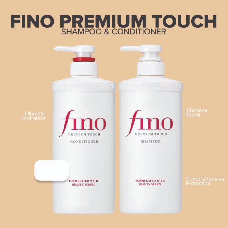 FINO Premium Touch Shampoo and Conditioner | Hair 550ml | Shopee ...