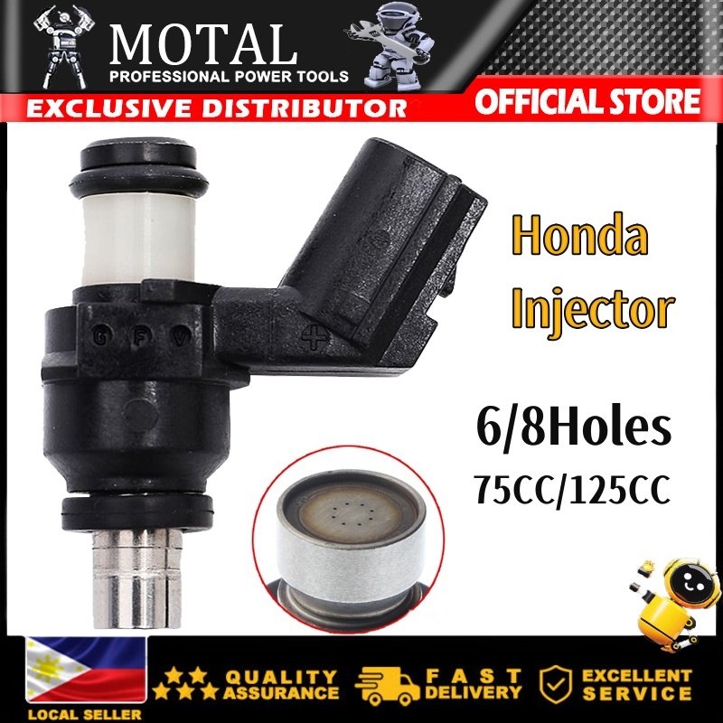 Fuel Injector For Honda Motorcycle 6/8 Holes CB125F ANC110 LEAD XRM ...