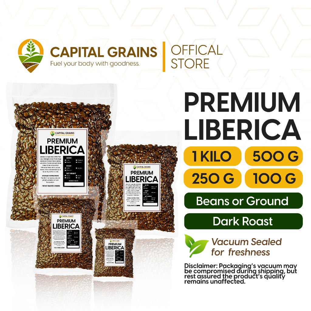 [CG] Premium Liberica Coffee Beans or Ground (1KG / 500G / 250G / 100G ...