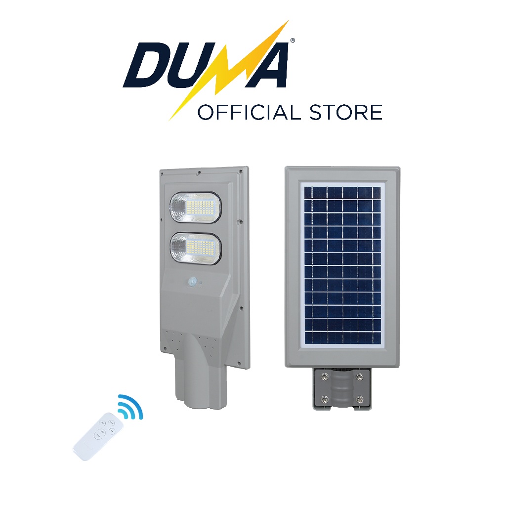 DUMA SOLAR STREET LIGHT WITH REMOTE CONTROL 995 LUMENS 8W AUTOMATIC ...