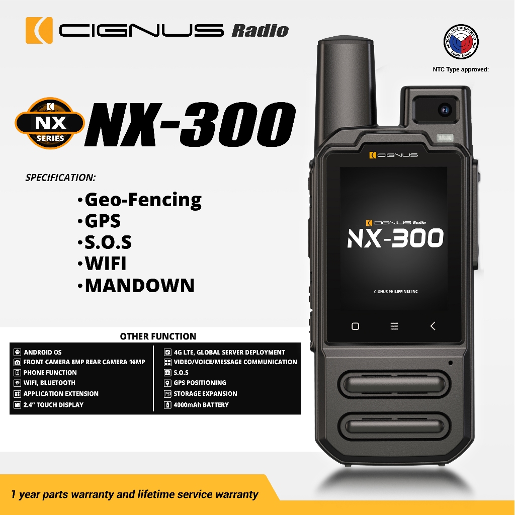 CIGNUS NX-300 (POC Two way Radio) | Shopee Philippines