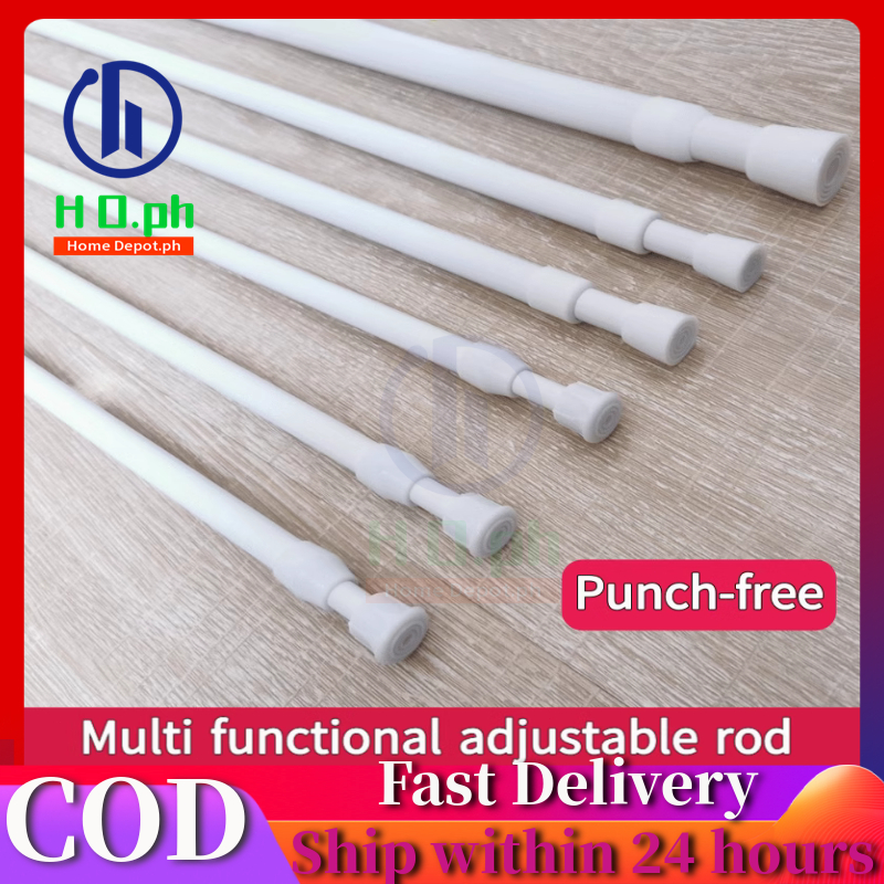 [Ready stock] Punch-free Telescopic Rod Tension Rod Clothes Rod Shower ...