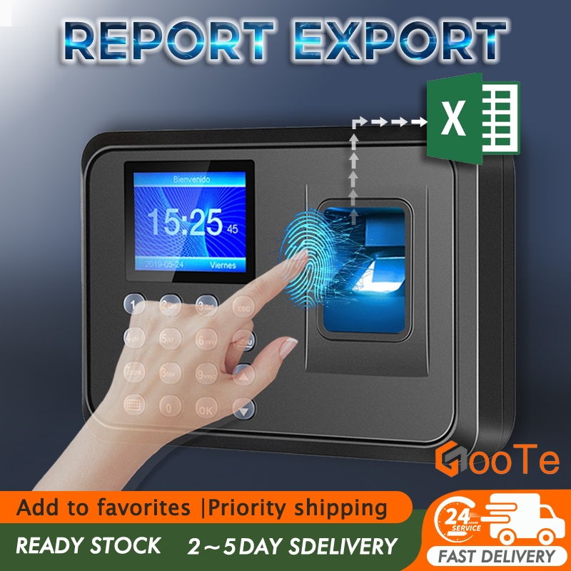 Fingerprint Attendance Machine LCD Screen Intelligent Biometric ...