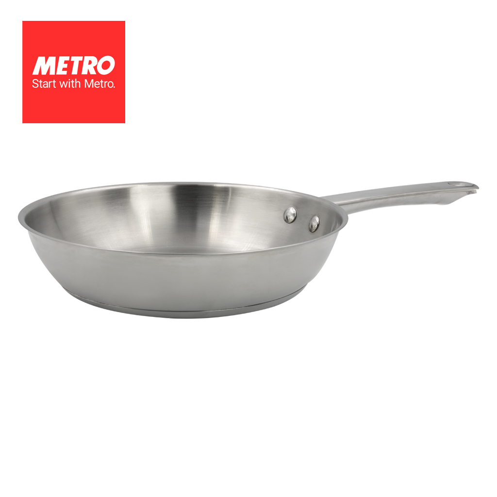 Metro Cookwares Open Fry Pan Stainless Steel Induction Base MPCW 1716 ...