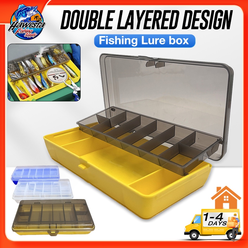 Fishing Lure Box Tackle Bait Boxes Waterproof Bait Jig Storage Box ...