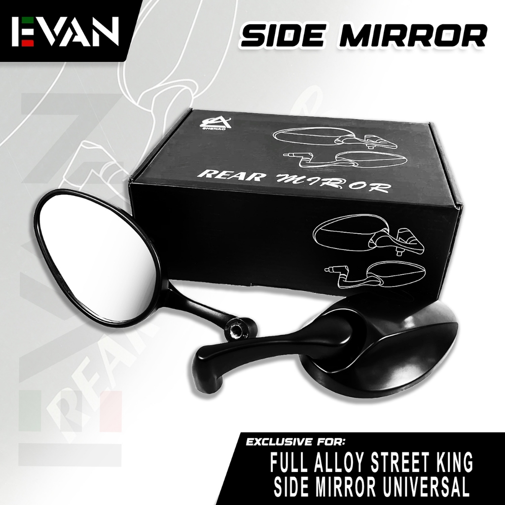 EVAN.PH 1 PAIR UNIVERSAL STREET KING SIDE MIRROR FULL CNC ALLOY ...
