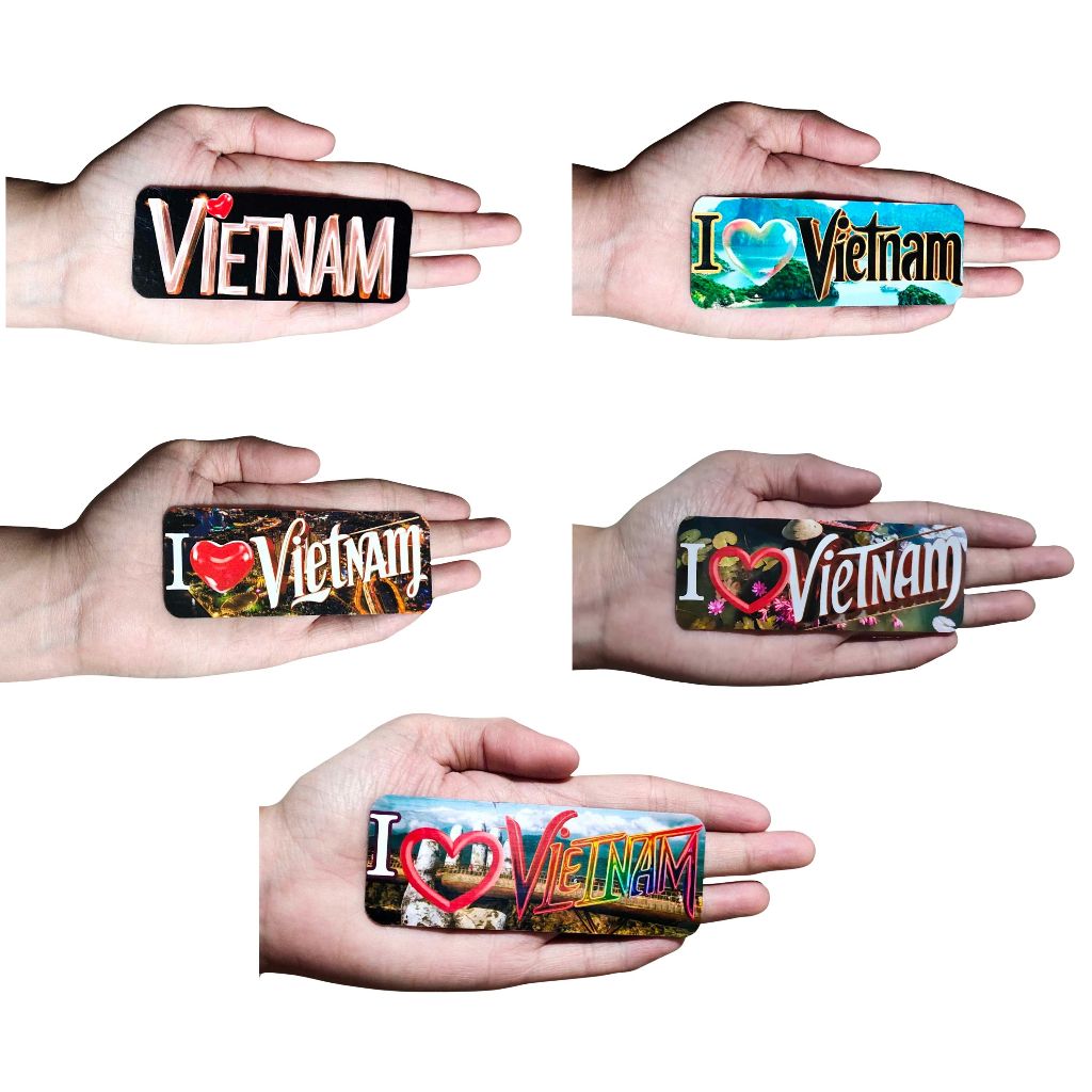I LOVE VIETNAM RECTANGLE RUBBER REF MAGNET SOUVENIR | Shopee Philippines