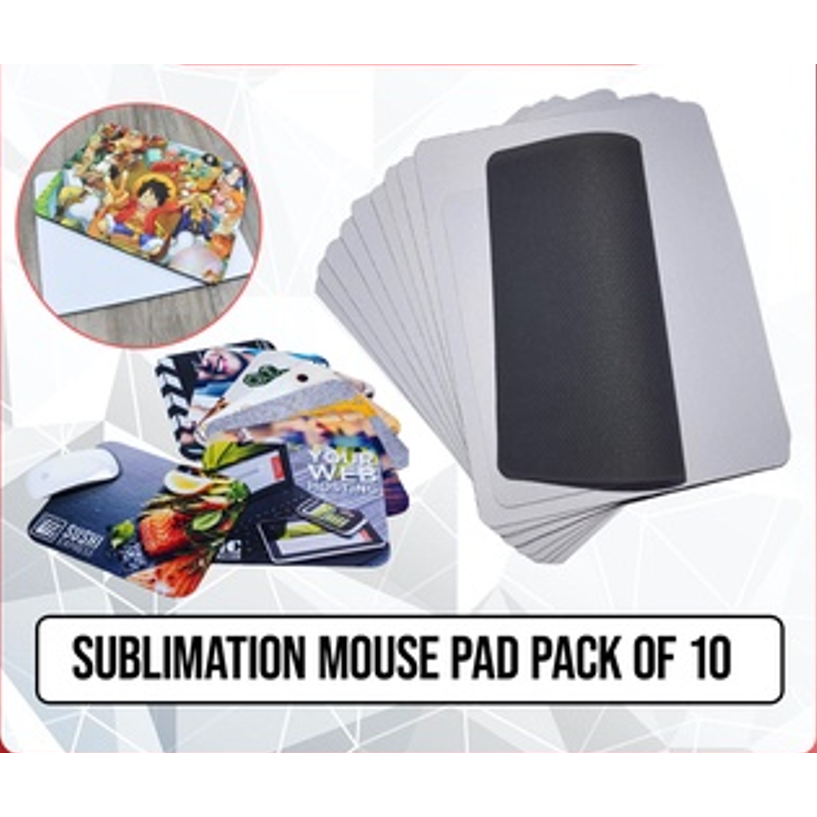 Sublimation Mouse Pad Pack of 10 Sublimation Coated Mouse pad | Shopee ...