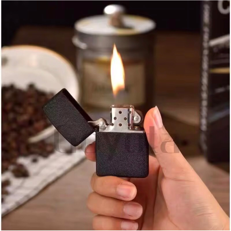 Matte Black Mini Lighter Fluid Refillable | Shopee Philippines