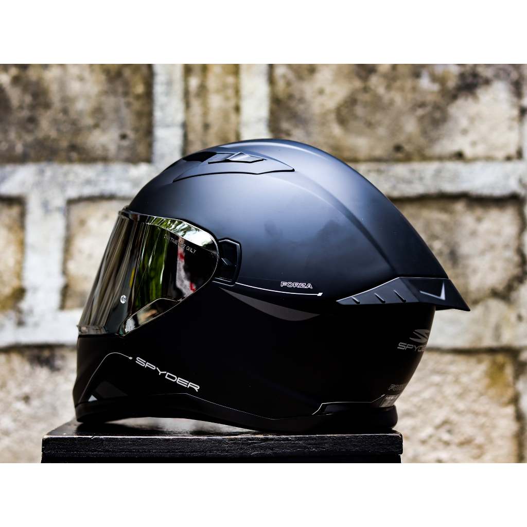 SPYDER HELMET FORZA PD 3401-B SS MATTE BLACK GRAY SO V2 DUAL VISOR ...