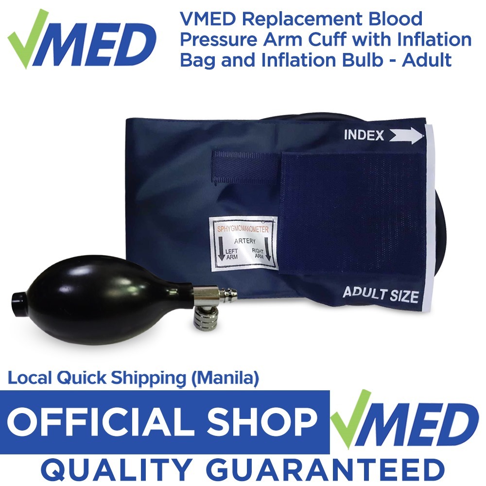 VMED Replacement Blood Pressure Arm Cuff with Inflation Bag and ...