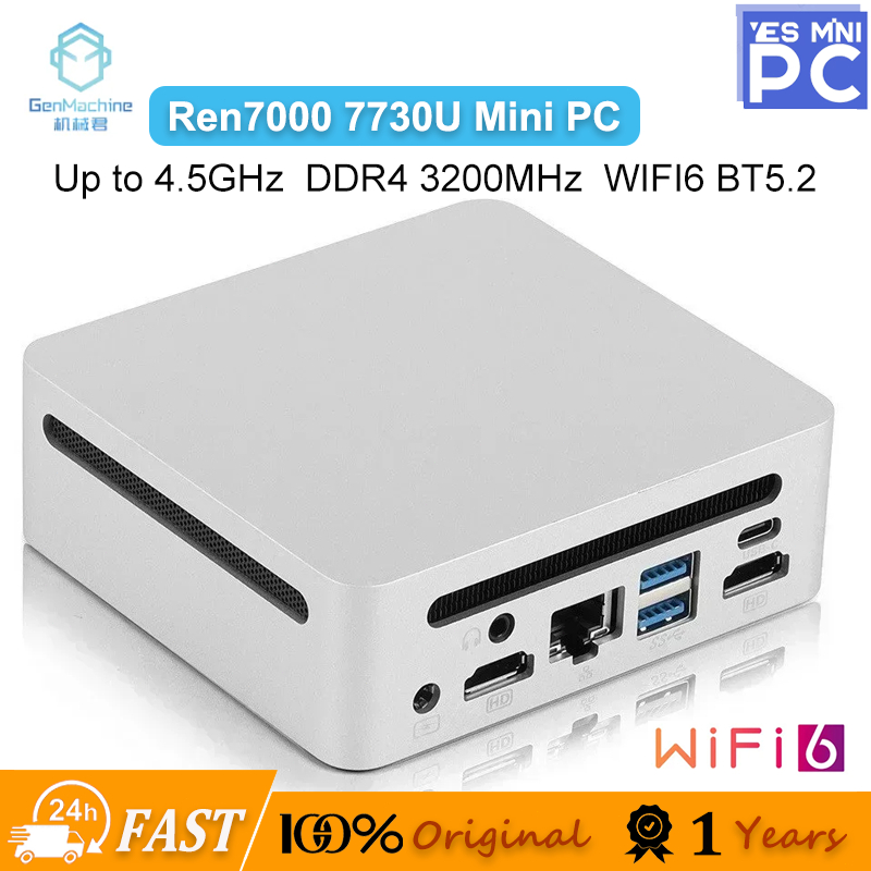 GenMachine MINI PC AMD R7 7730U Up to 4.5GHz DDR4 3200MHz SSD M.2 ...