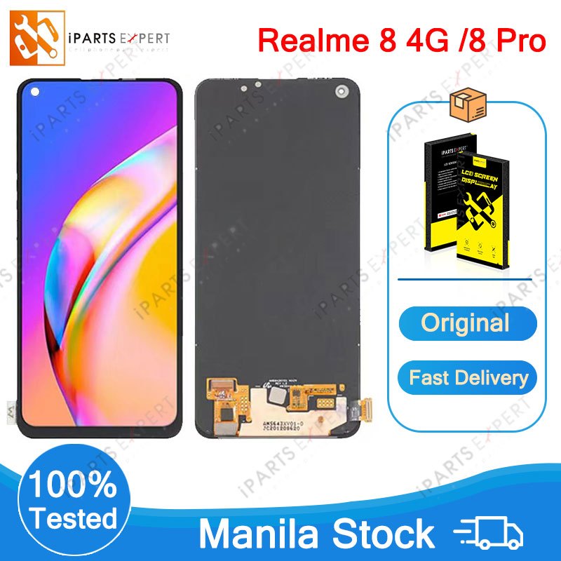 IPARTSEXPERT TFT LCD For Realme 8 4G / Realme 8 Pro LCD Display Touch ...