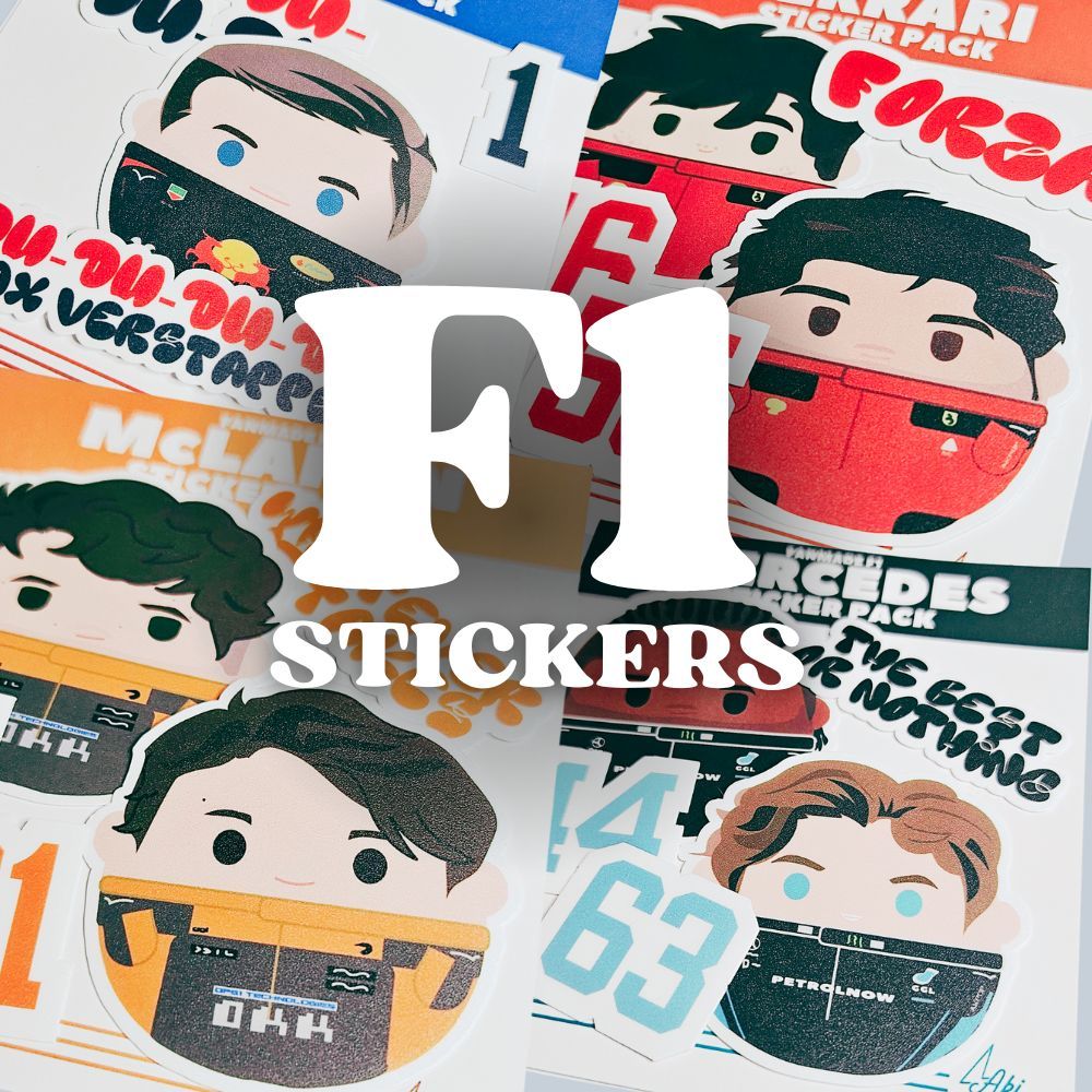 F1 Formula 1 Sticker Pack [Aesthetic Gift Charles Leclerc Max ...