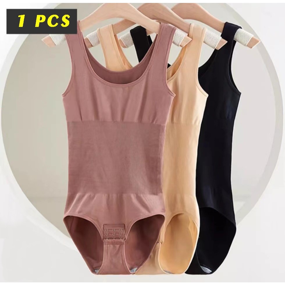 Seamless One-Piece Women Shapewear With Buckle Hip Lifting bodysuits ...