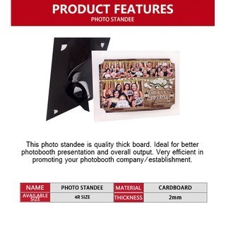 4R Size Photo Standee Black / White 0.50mm | Shopee Philippines