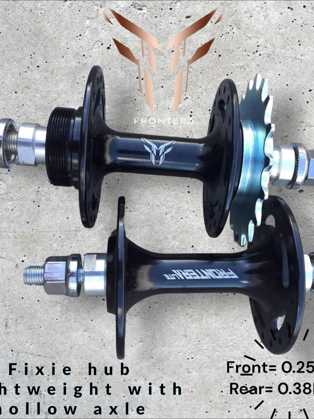 FRONTERA LITE FIXIE F/R WITH SPROCKET 17T/18T AND LOCKRING ALLOY ...