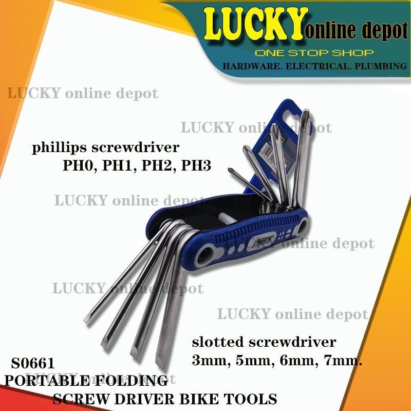 sunAME'S S0661 PORTABLE FOLDING SCREW DRIVER TOOLS | Shopee Philippines
