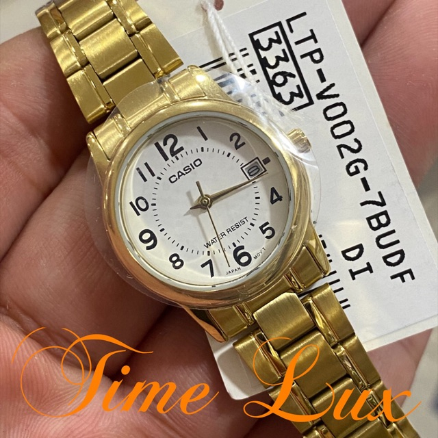 CASIO LADIES GOLD LTP V002G 7B | Shopee Philippines