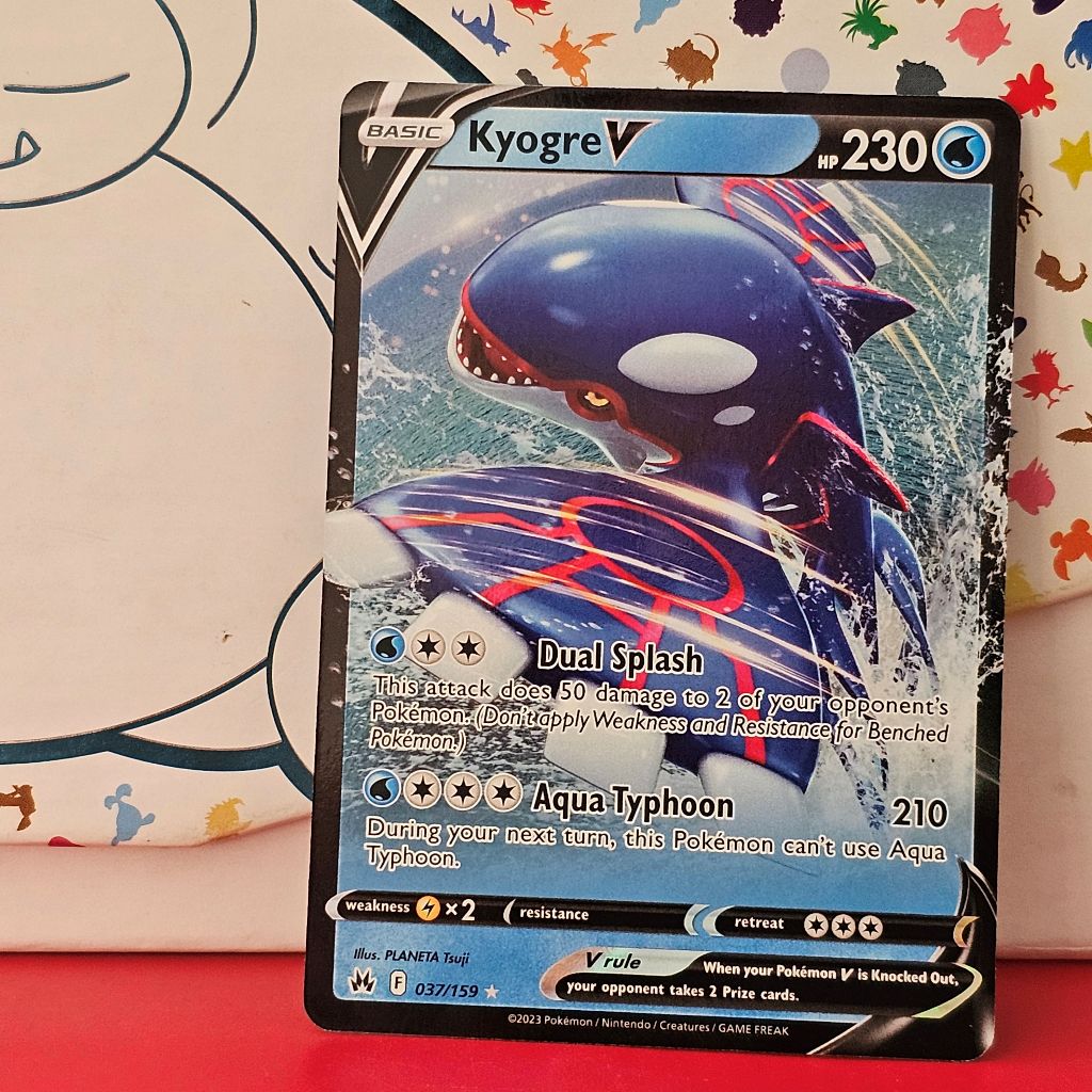 Pokemon TCG | Kyogre V - 037/159 | Ultra Rare | Crown Zenith | Shopee Philippines