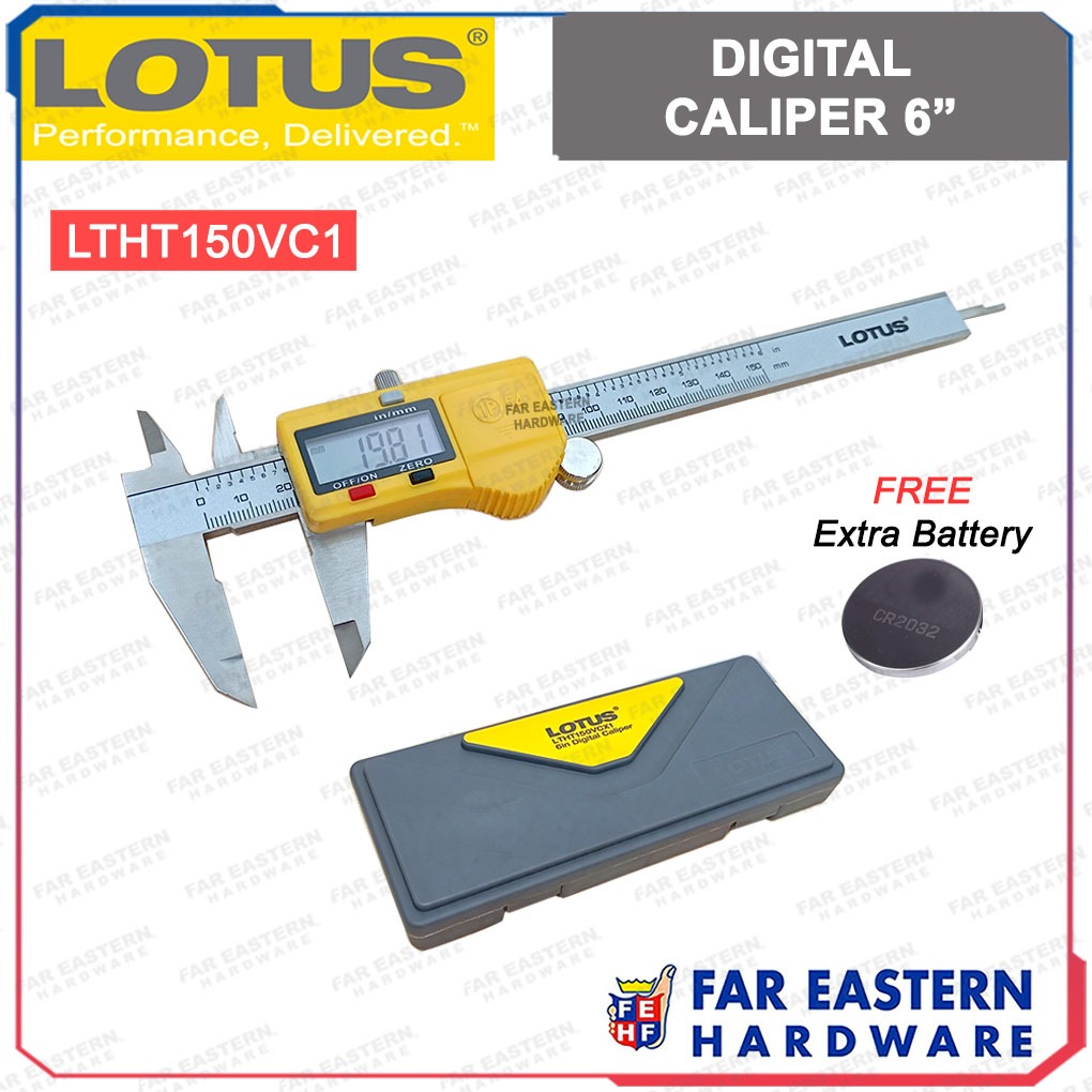 LOTUS Digital Caliper 6" LTHT150VCX1 LTHT | Shopee Philippines