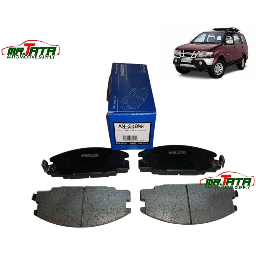 Akebono Brake Pads FRONT for Isuzu Crosswind All Variants (AN-248wk ...