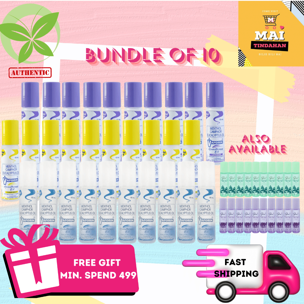 Vaporin Aromatherapy Oil/ ESSENTIAL OILS 10pcs with FREEBIE | Shopee ...