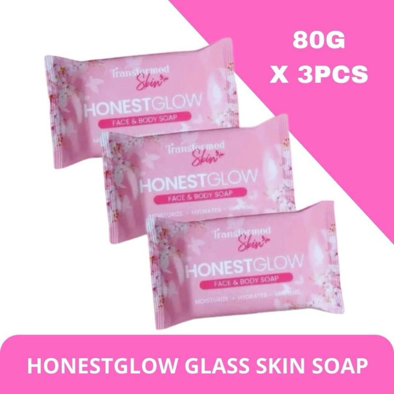 (3pcs) Honest Glow Glass Skin Soap 80g, BMRS Niacinamide Soap, 10x ...