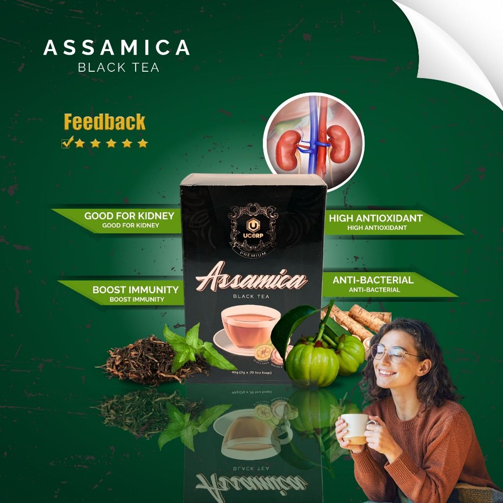 UCorp ASSAMICA BLACK TEA ORIGINAL 100% PURE NATURAL ORGANIC SAFE AND ...